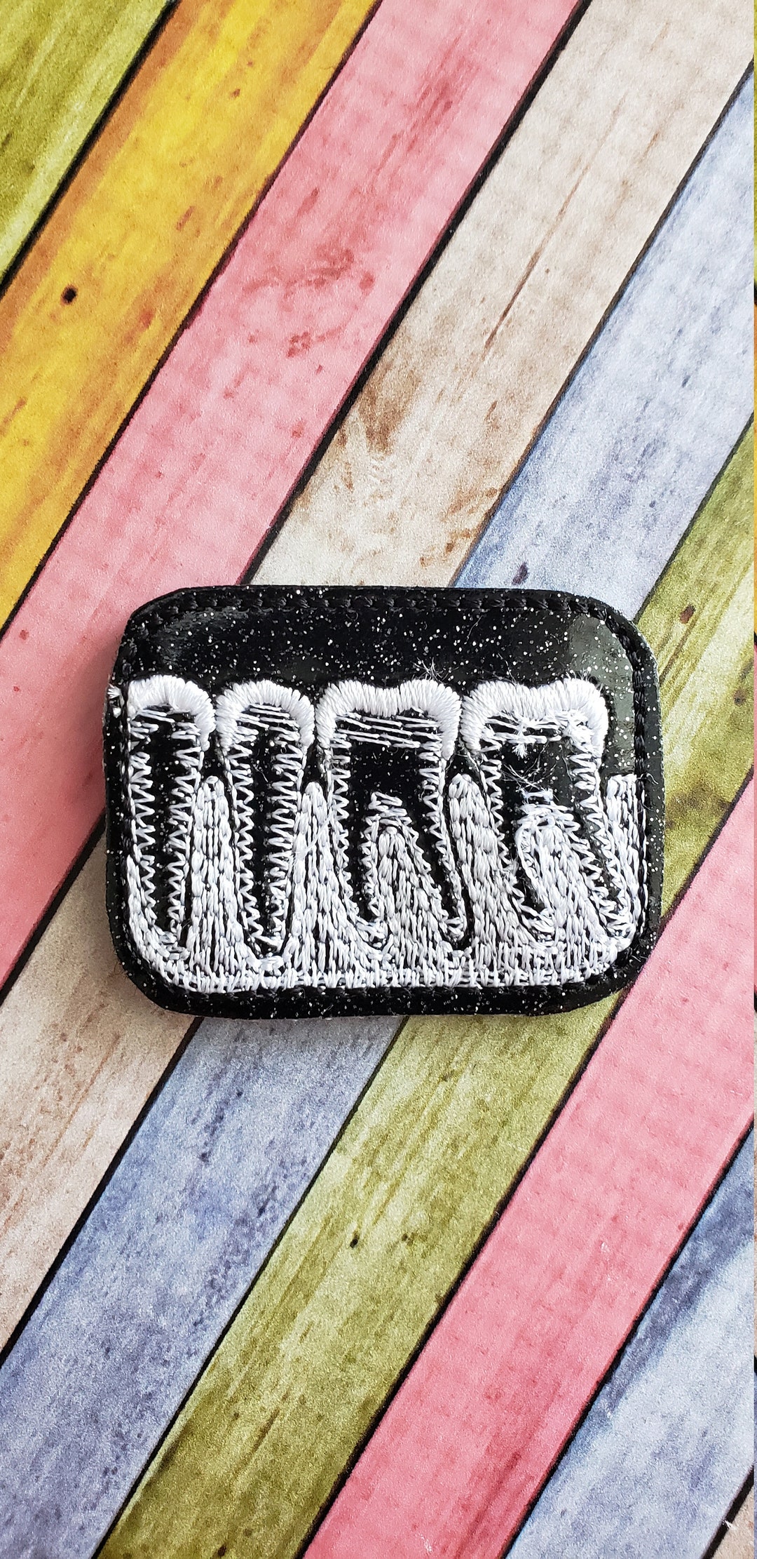 Dental X-ray Tooth Glitter Feltie (UNCUT FELTIE) Felt Embellishments ...