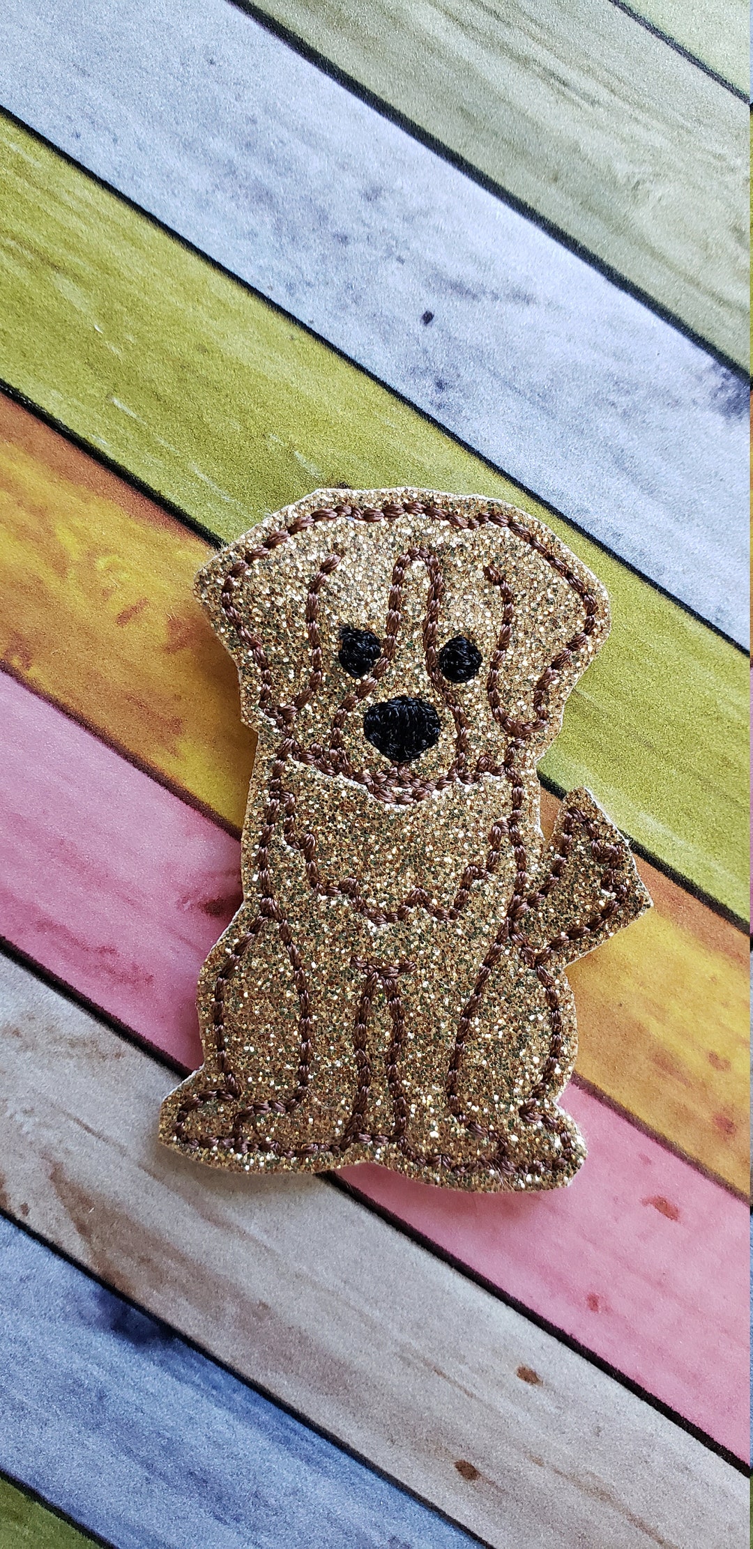 Dog Glitter Feltie ( UNCUT FELTIE ) Felt Embellishments, Felt Applique ...