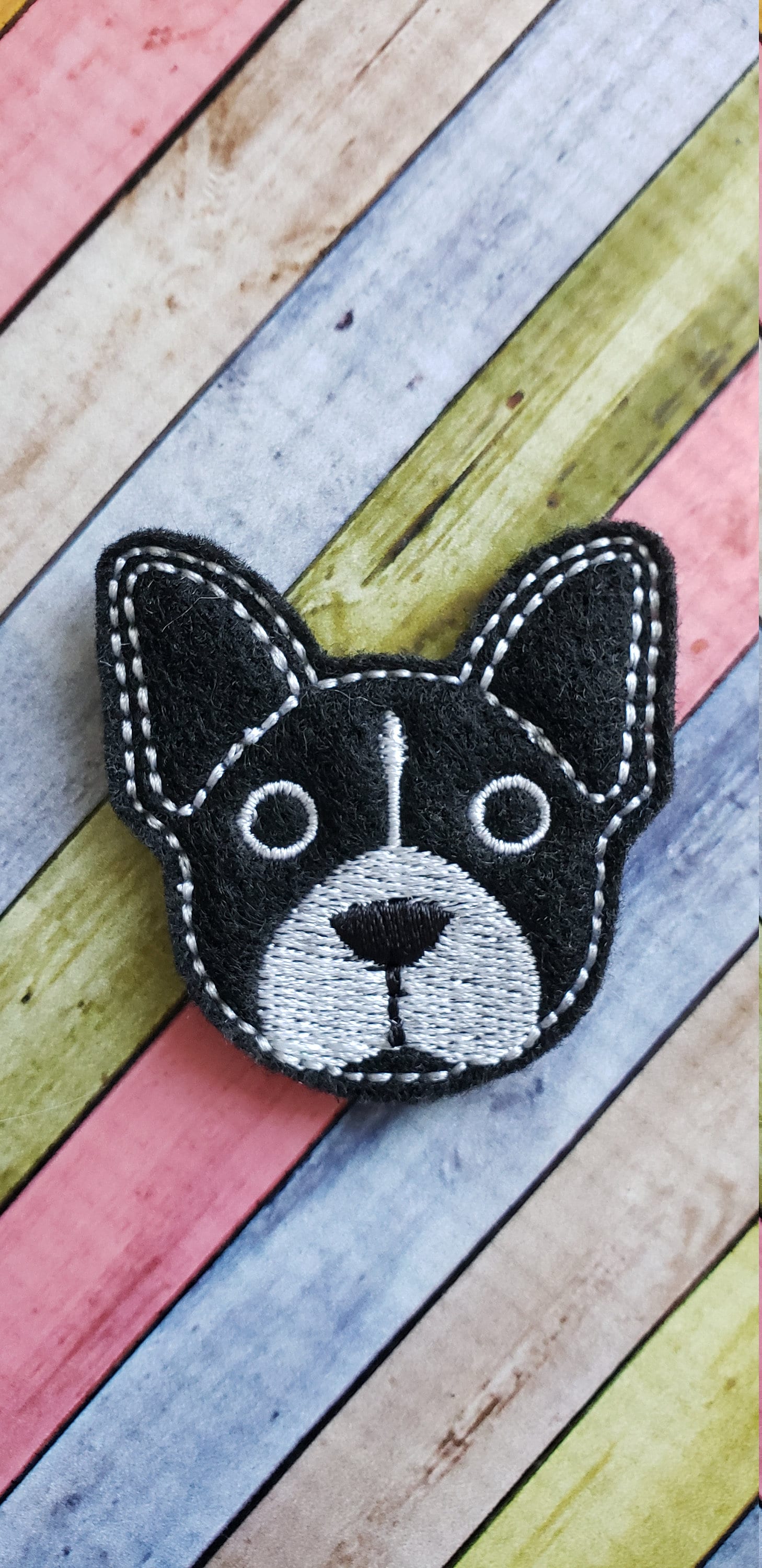 French Bulldog Dog Feltie UNCUT FELTIE Felt - Etsy Australia