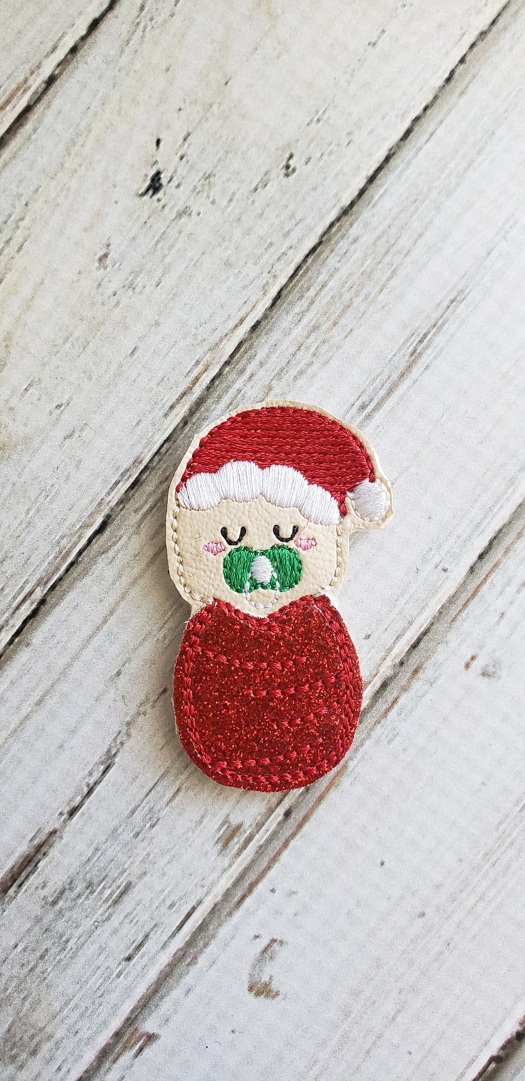 Burrito Baby Christmas Glitter Feltie (UNCUT FELTIE) Chistmas Feltie ...