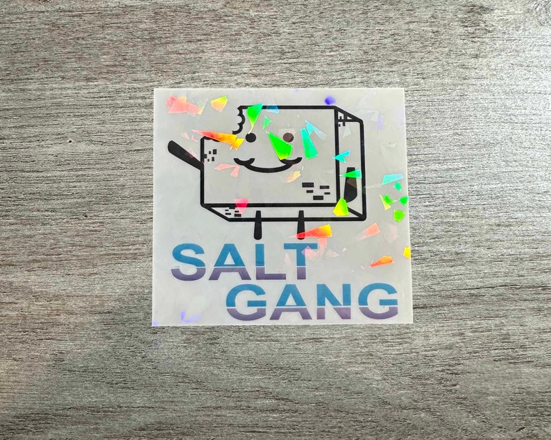 Holographic Sticker Waterproof Sticker Salt Sticker Laptop Sticker for ...