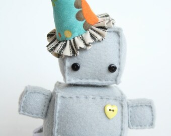 Handmade Techno Plush Robot Doll - Etsy