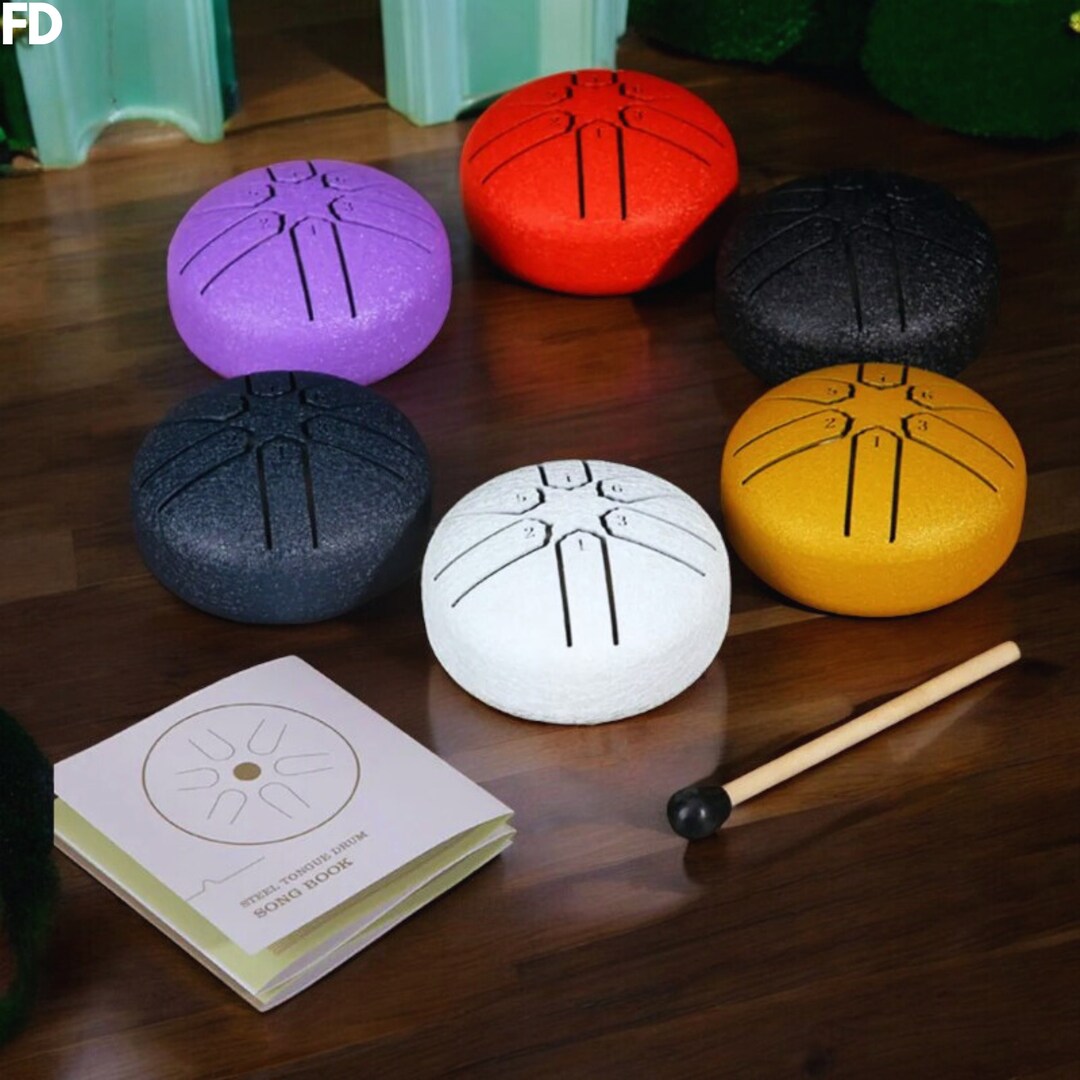 Musical Gift Tongue Drum Handpan Sound Therapy Toy Instruments Steel ...