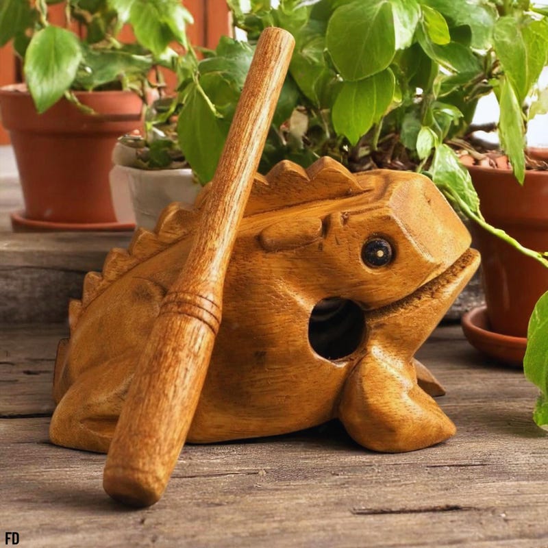 Wooden Frog - Etsy