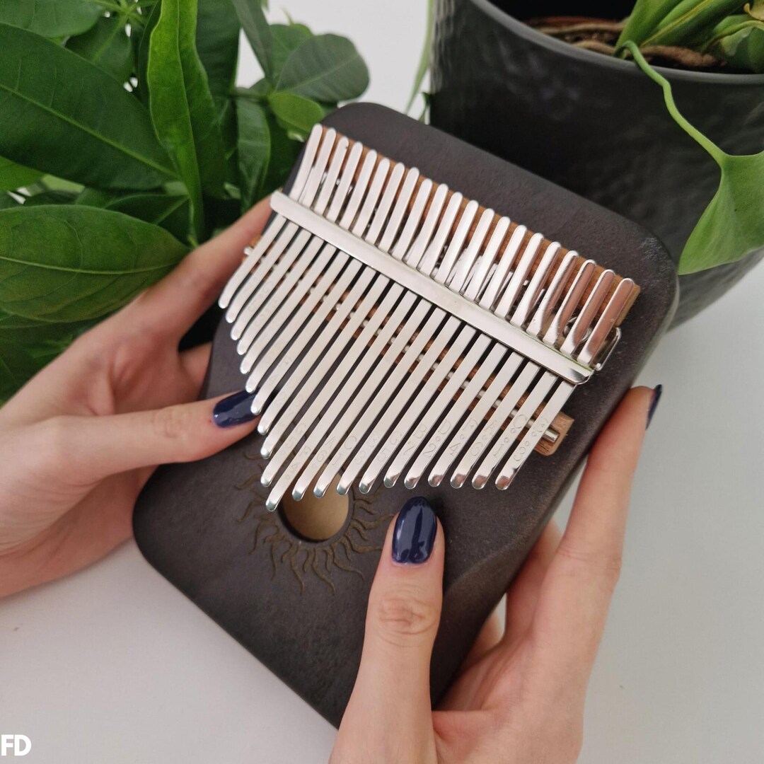 Thumb Piano 21 Keys Kalimba Finger Piano Mbira Deze Wooden Kalimba ...