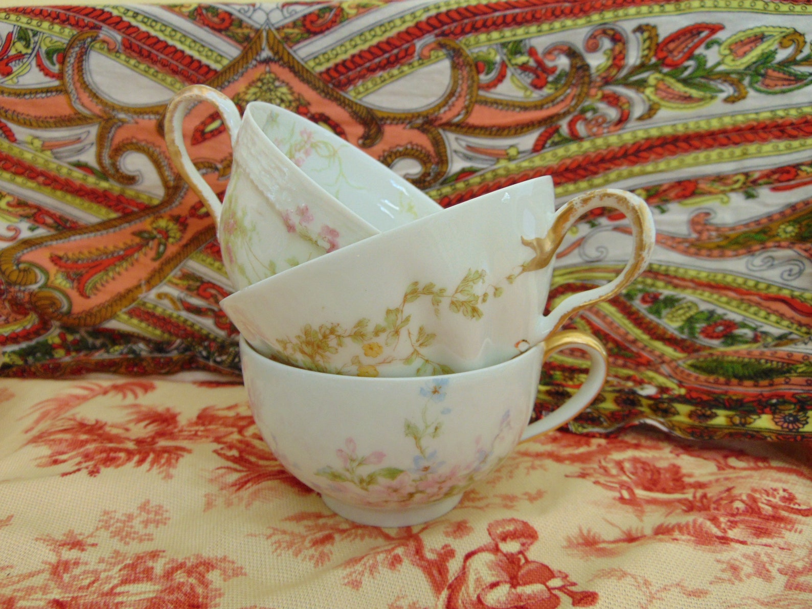 Vintage Mismatched Dainty Limoges Tea Cups - Etsy