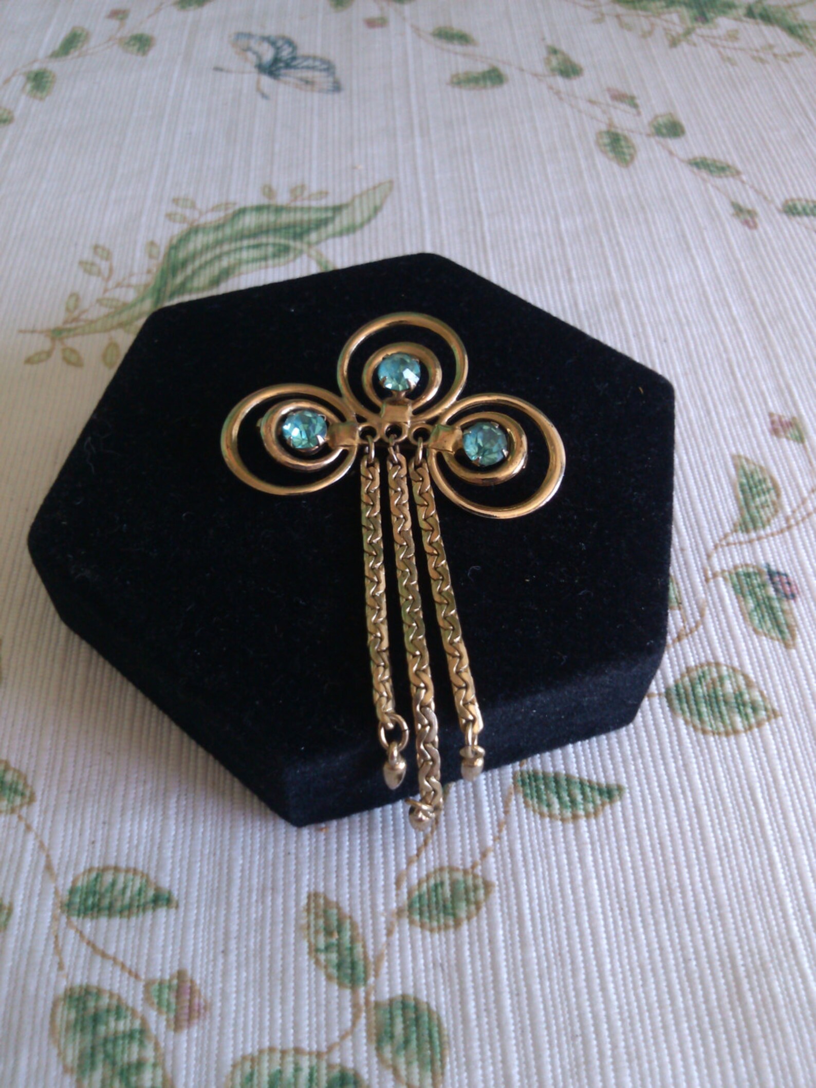 Antique Art Deco Rhinestone Pin - Etsy