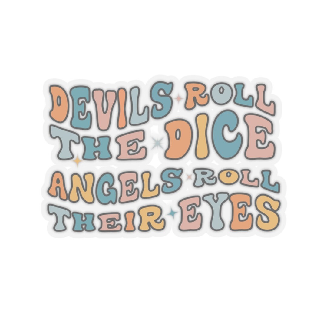 Devil Rolls the Dice Sticker - Etsy