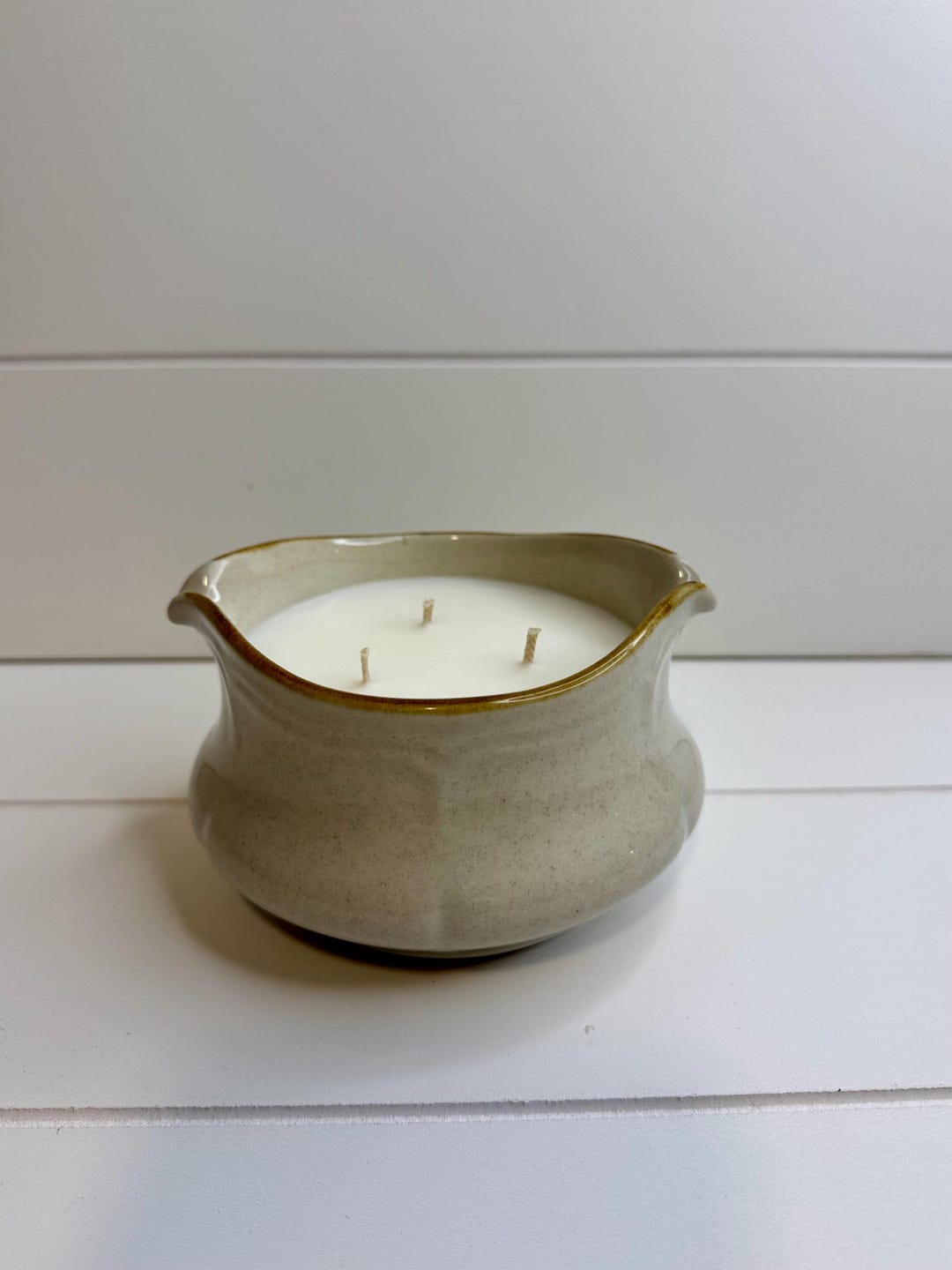 Vintage Hearthside Stoneware Gravy Crock Candle - Etsy