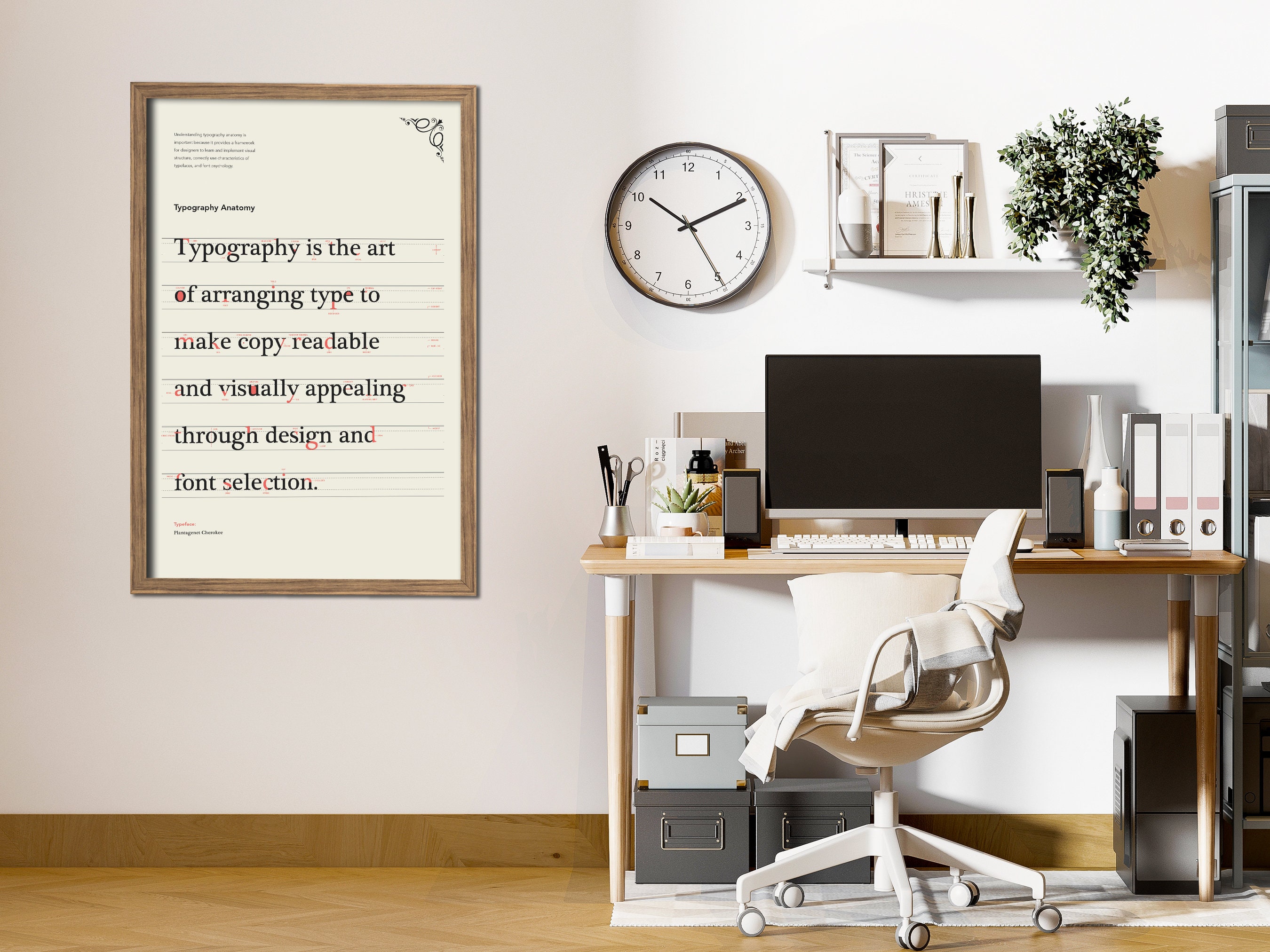 Type Anatomy Poster Educational Poster for Designers Typography ...