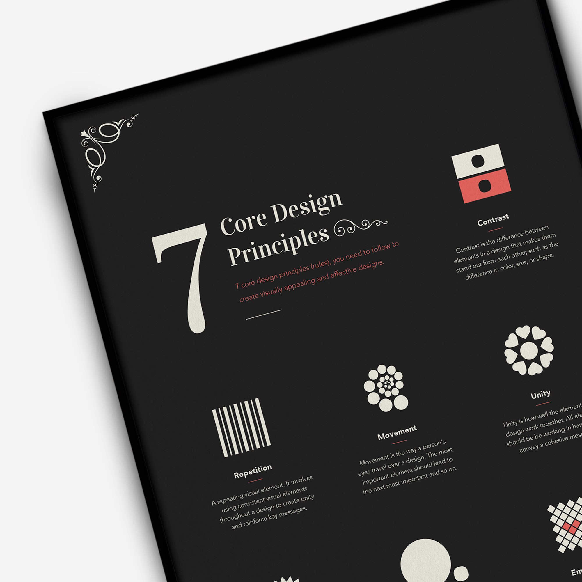 7 Principles of Design Poster, Design Basics, Design Studio Decor, Ux ...