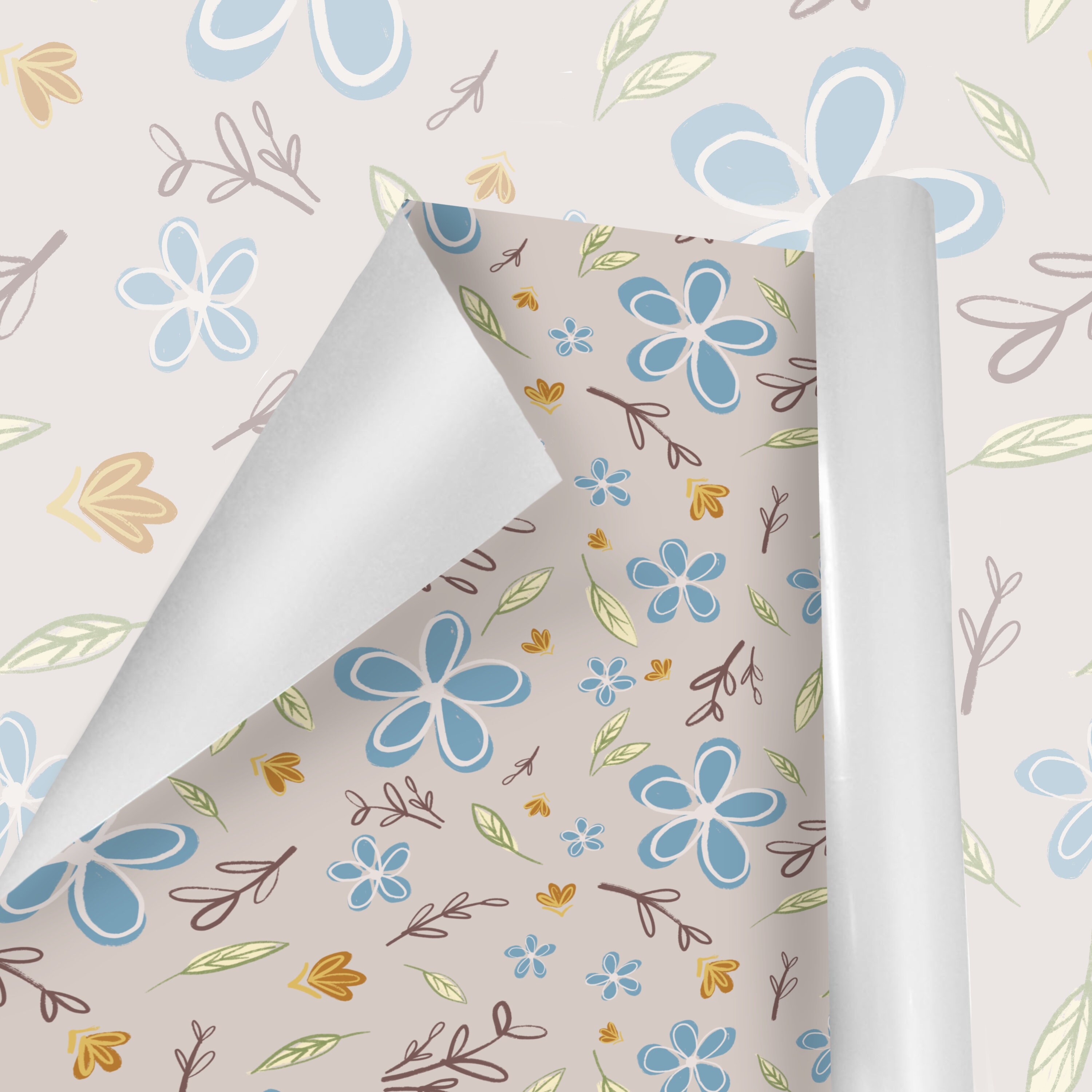 FLORAL.1 Wrapping Paper Digital Pattern Fabric Printing Seamless ...