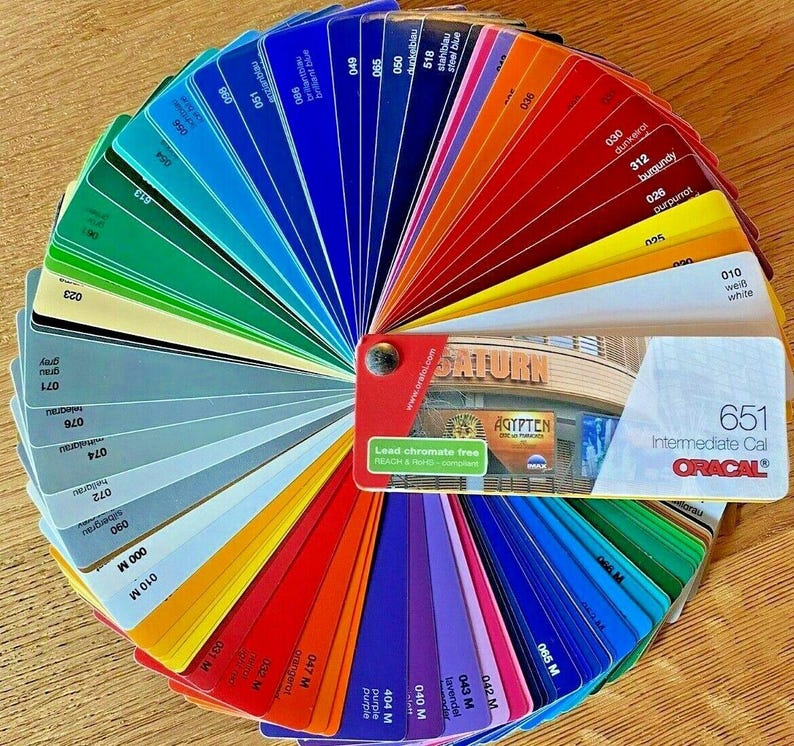 Oracal 651 Vinyl Sheets - A4 High Quality Craft Vinyl for Stickers ...