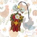 Floral Crown Chicken; Cute Chicken Freshie, Custom Freshie - Etsy