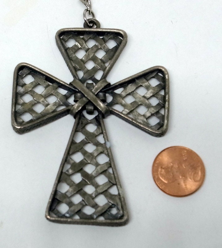 Brutalist Cross - Big Brutalist Cross - Brutalist Necklace - Unisex ...