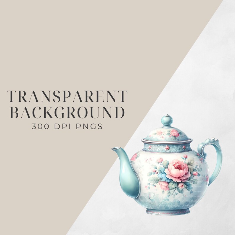 Tea-riffic Teapots Clip Art, Tea, Clipart for Commercial Use ...