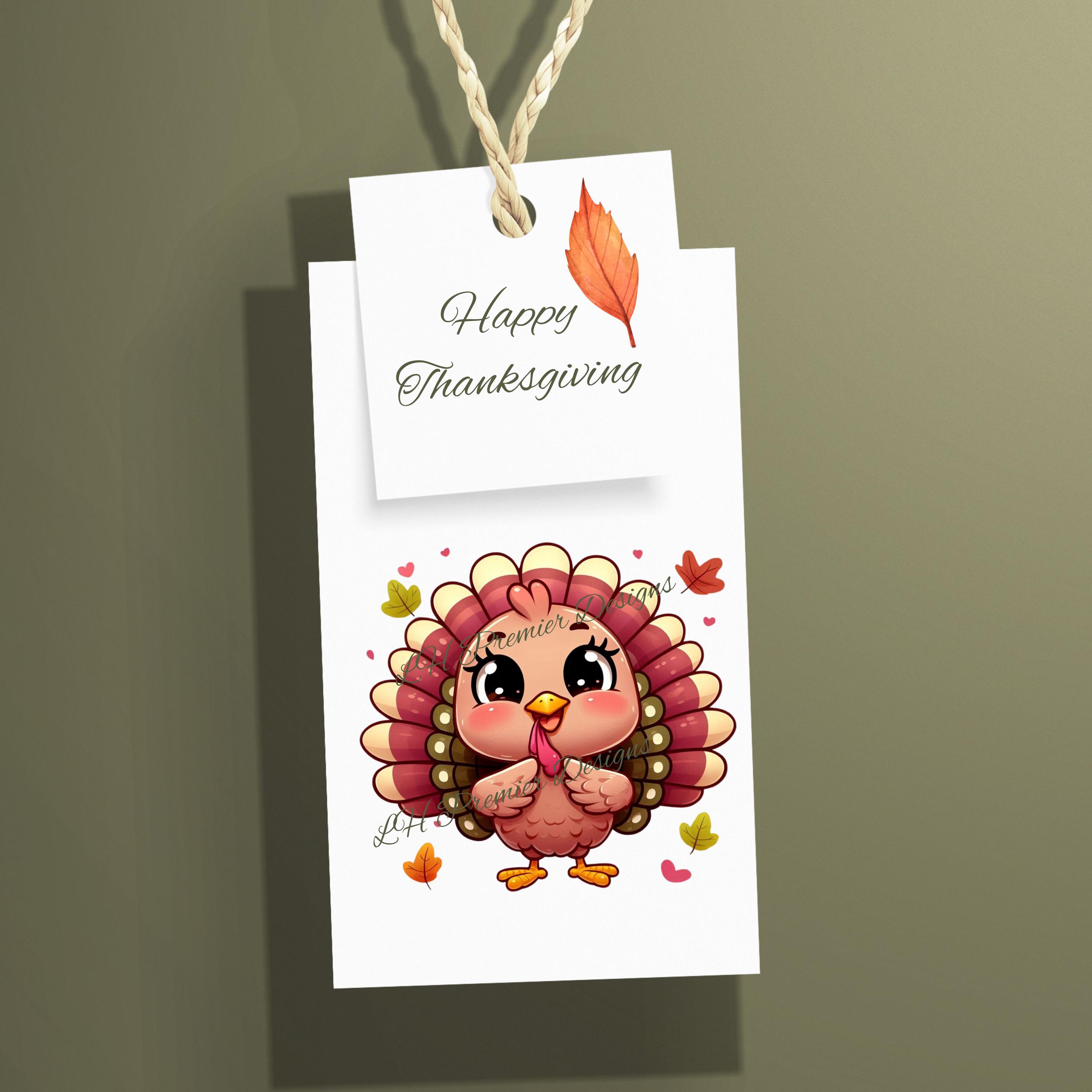 Whimsical Turkey Clipart Art, Cute Little Turkeys, Thanksgiving Clipart ...