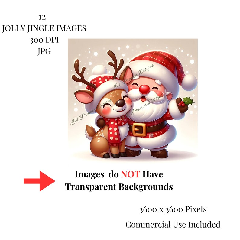 12 Jolly Jingle Clip Art Images, High Resolution Jpgs for Junk ...