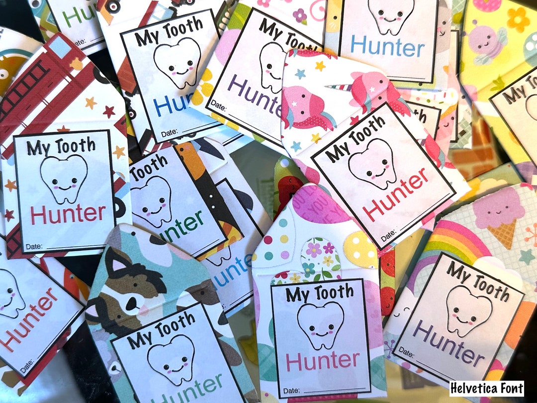 PERSONALIZED Set of 20 "toothy Envelopes" for Tooth Exchanges - Etsy