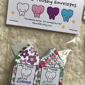 PERSONALIZED Set of 20 toothy Envelopes for Tooth - Etsy