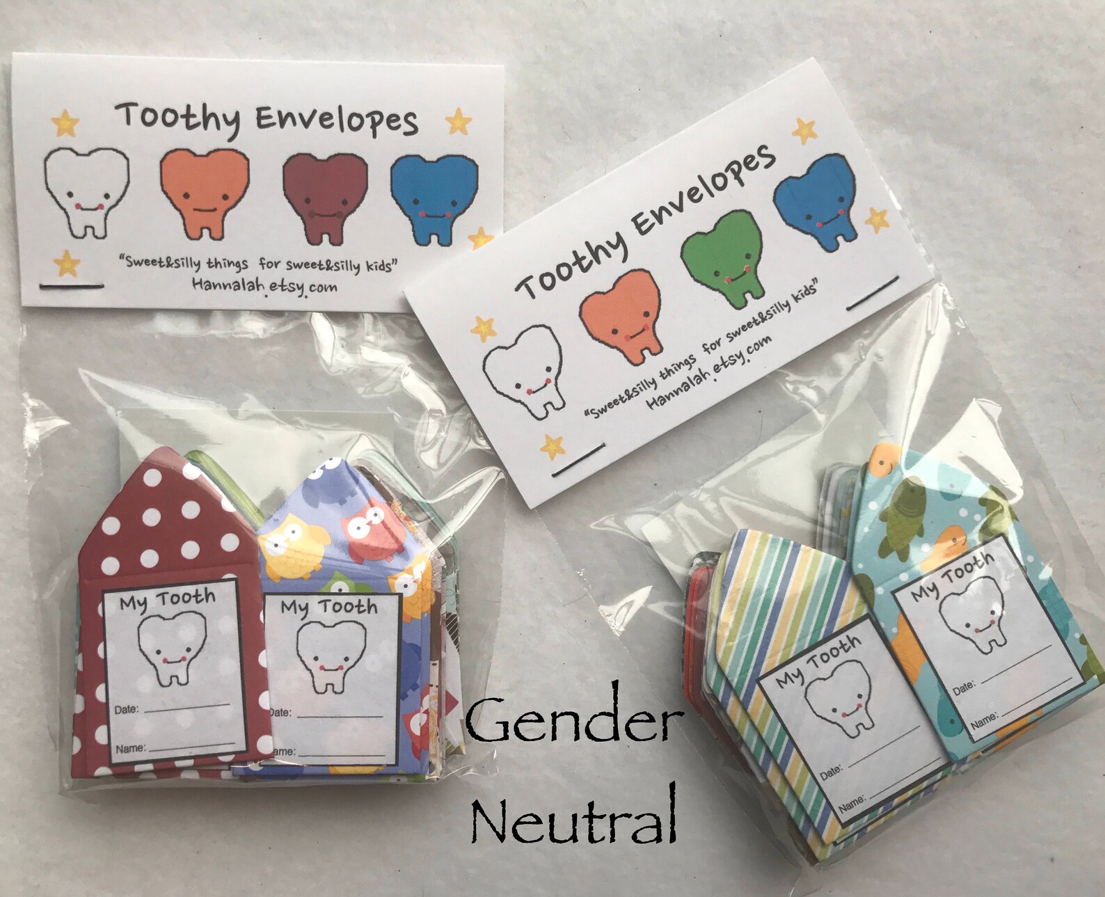 Set of 20 toothy Envelopes for Tooth Exchanges | Etsy