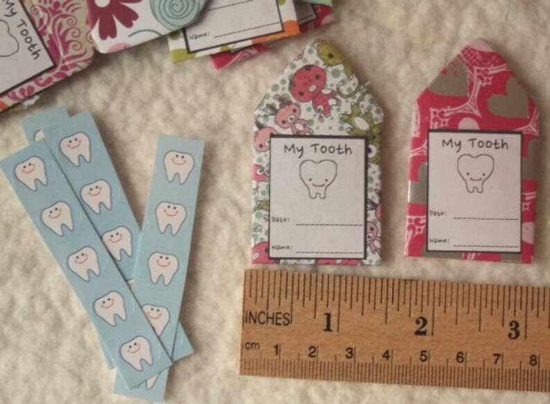 Set of 20 Toothy Envelopes for tooth exchanges | Etsy