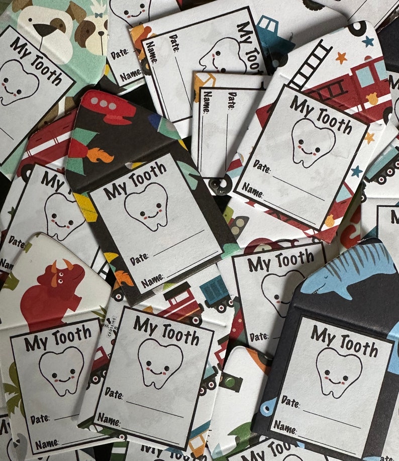 Set of 20 toothy Envelopes for Tooth Exchanges - Etsy