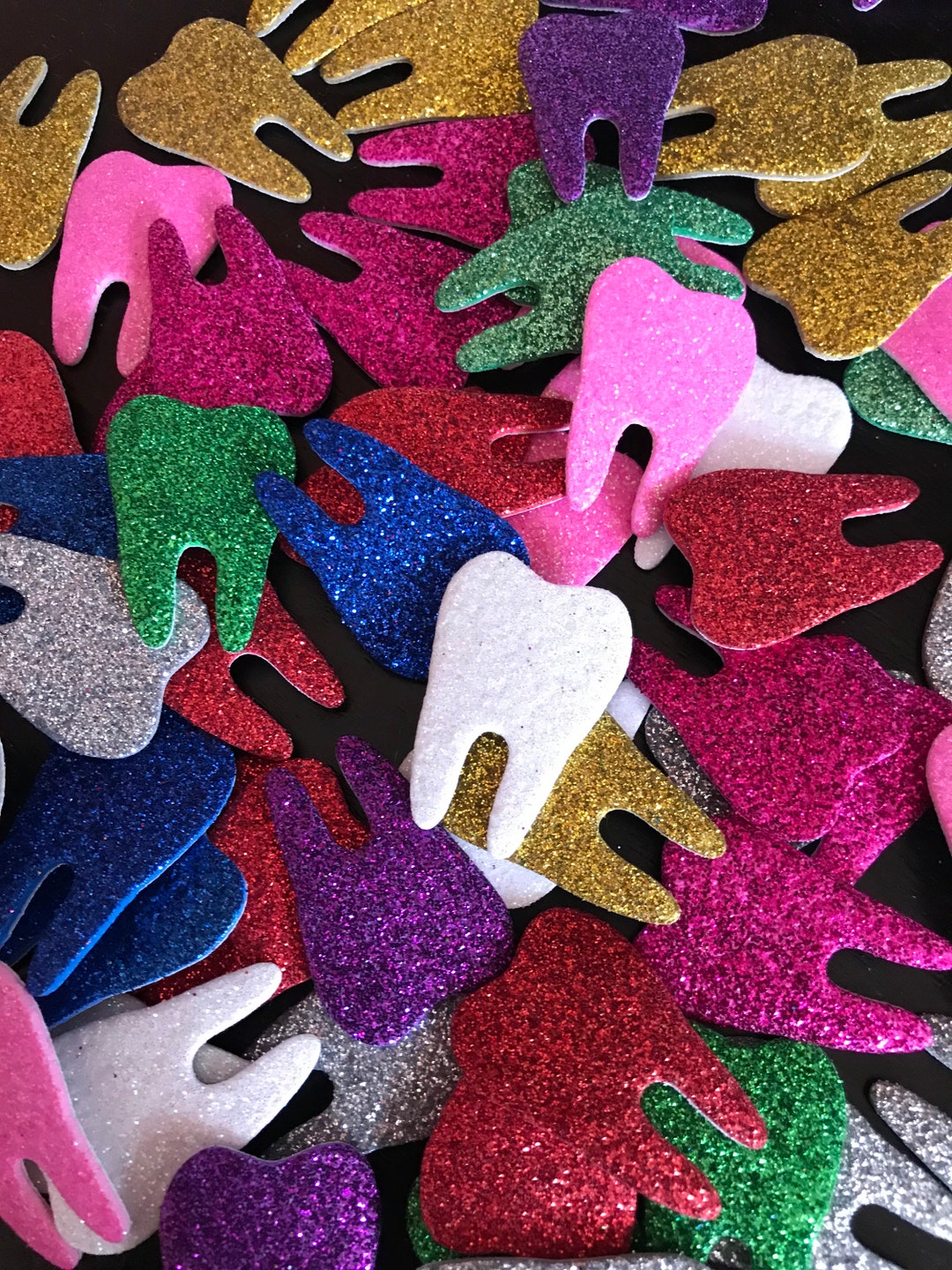 Glitter Tooth Stickers: Scrapbook & Tooth Fairy Craft - Etsy