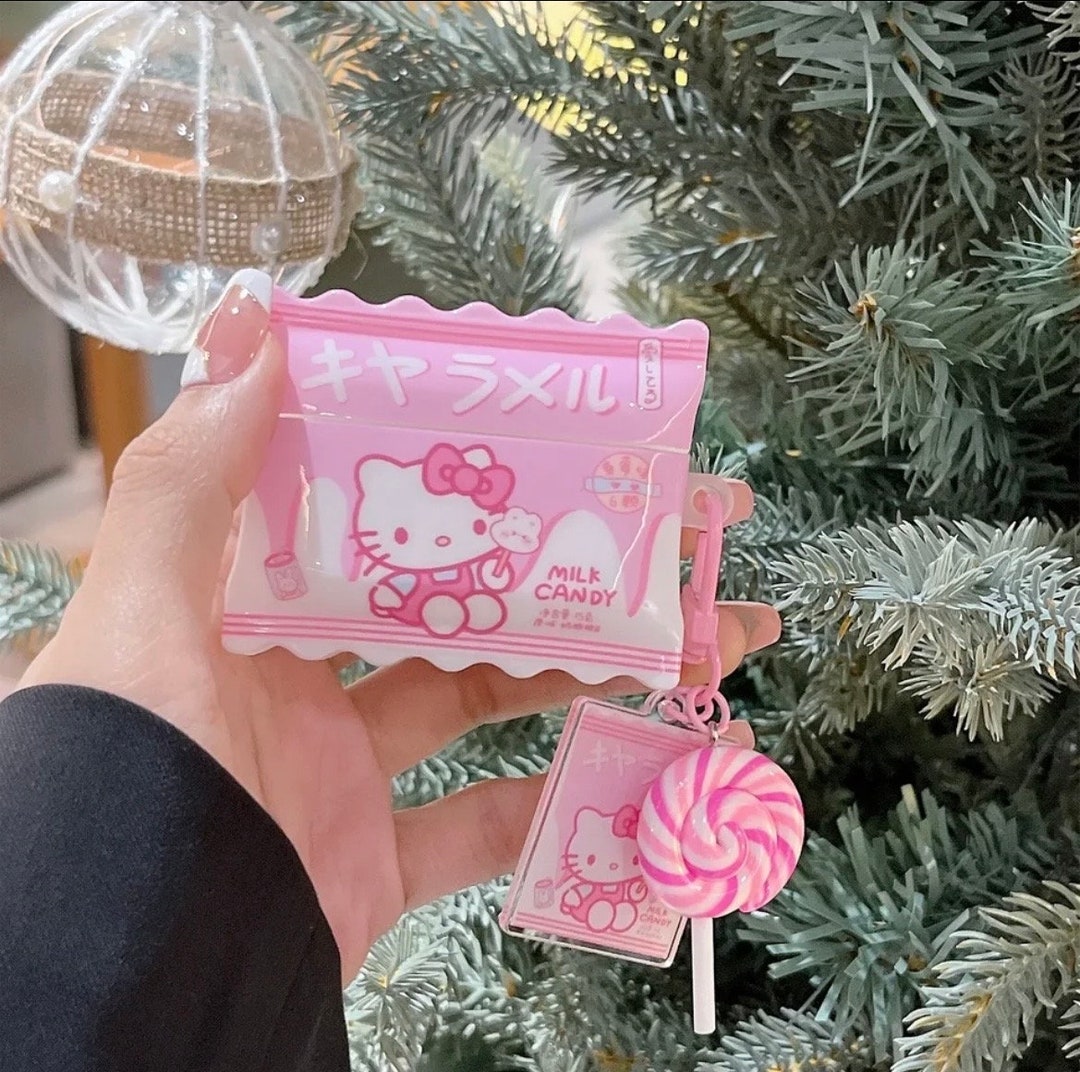 Pink Hello Kitty Candy AirPod Case for AirPod 1 2 3 & Pro 3d Pink ...