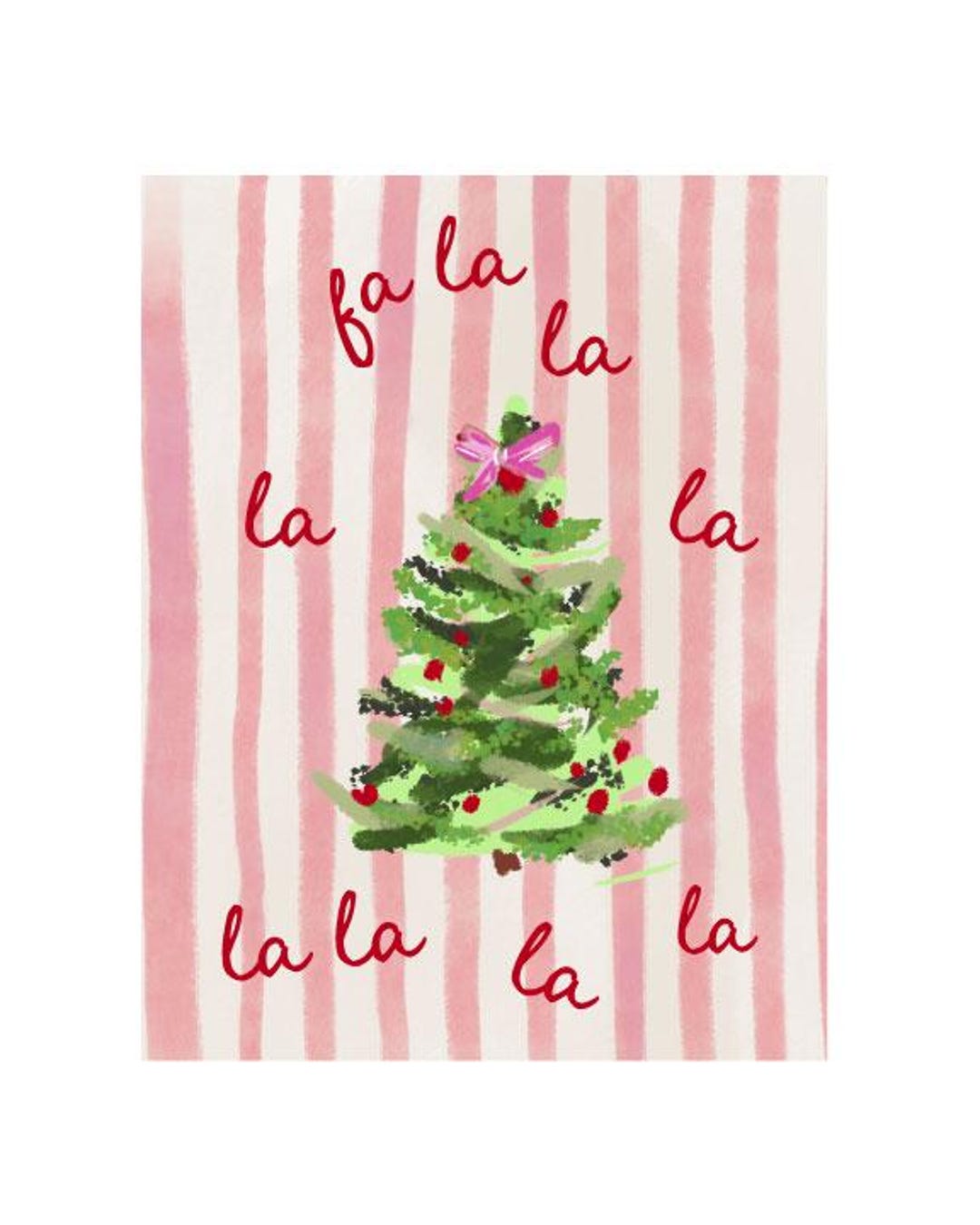 Fa La La - Note Card ( Set of 3) - Etsy
