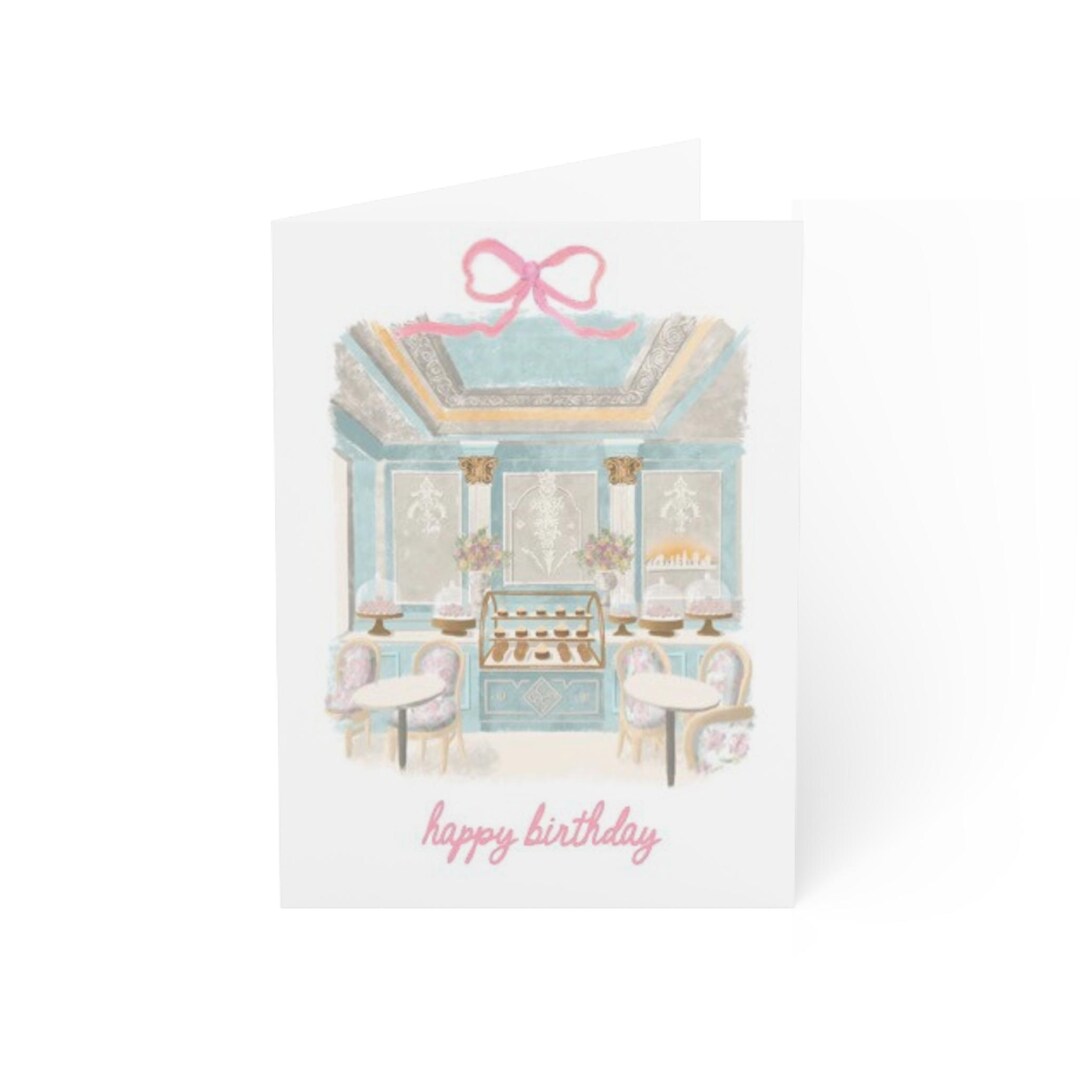 Happy Birthday Bakery Note Card set of 3 - Etsy