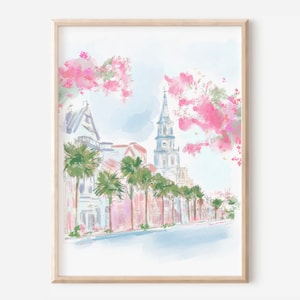 Coastal Spring St. - Art Print - Etsy