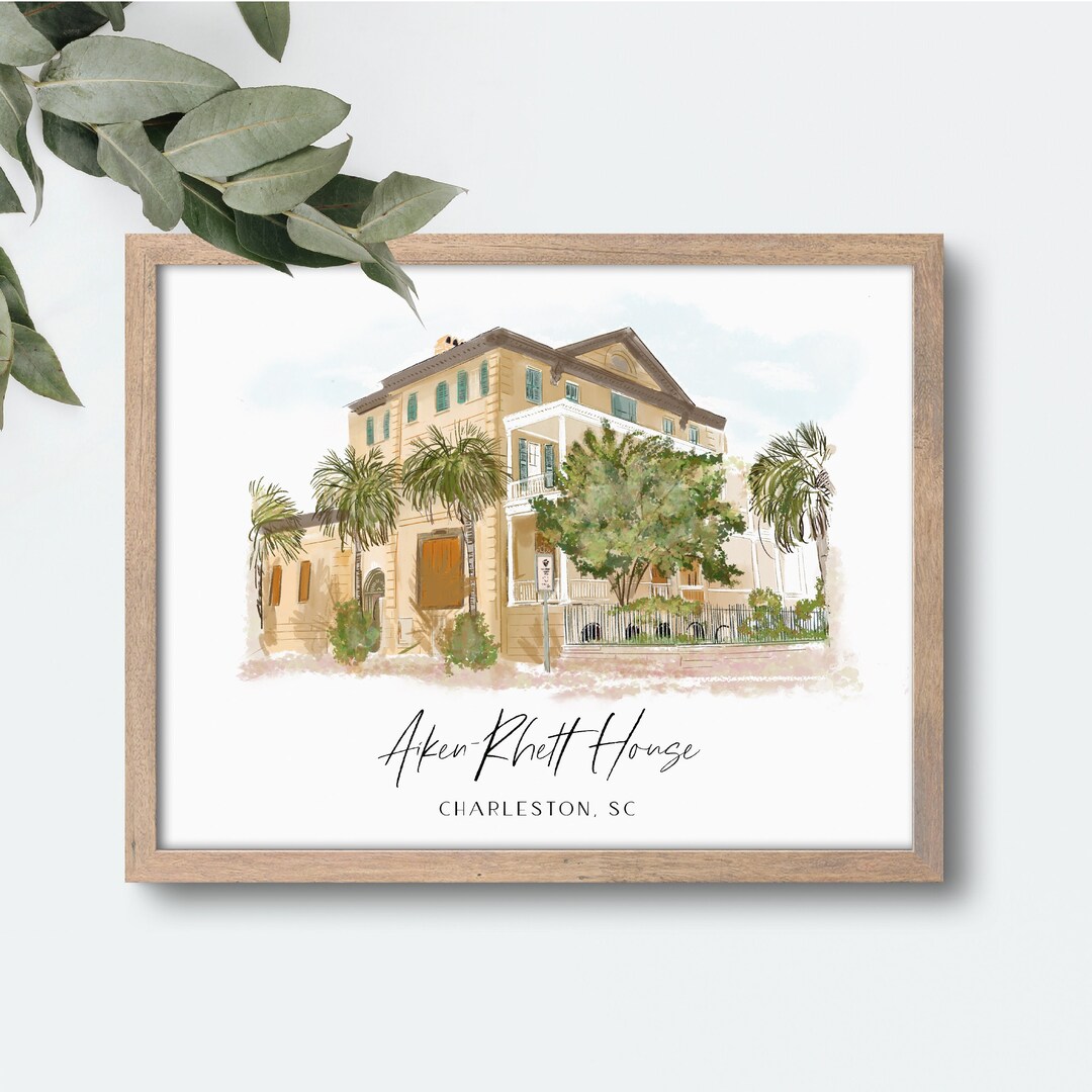 Aiken-rhett House Charleston - Art Print - Etsy