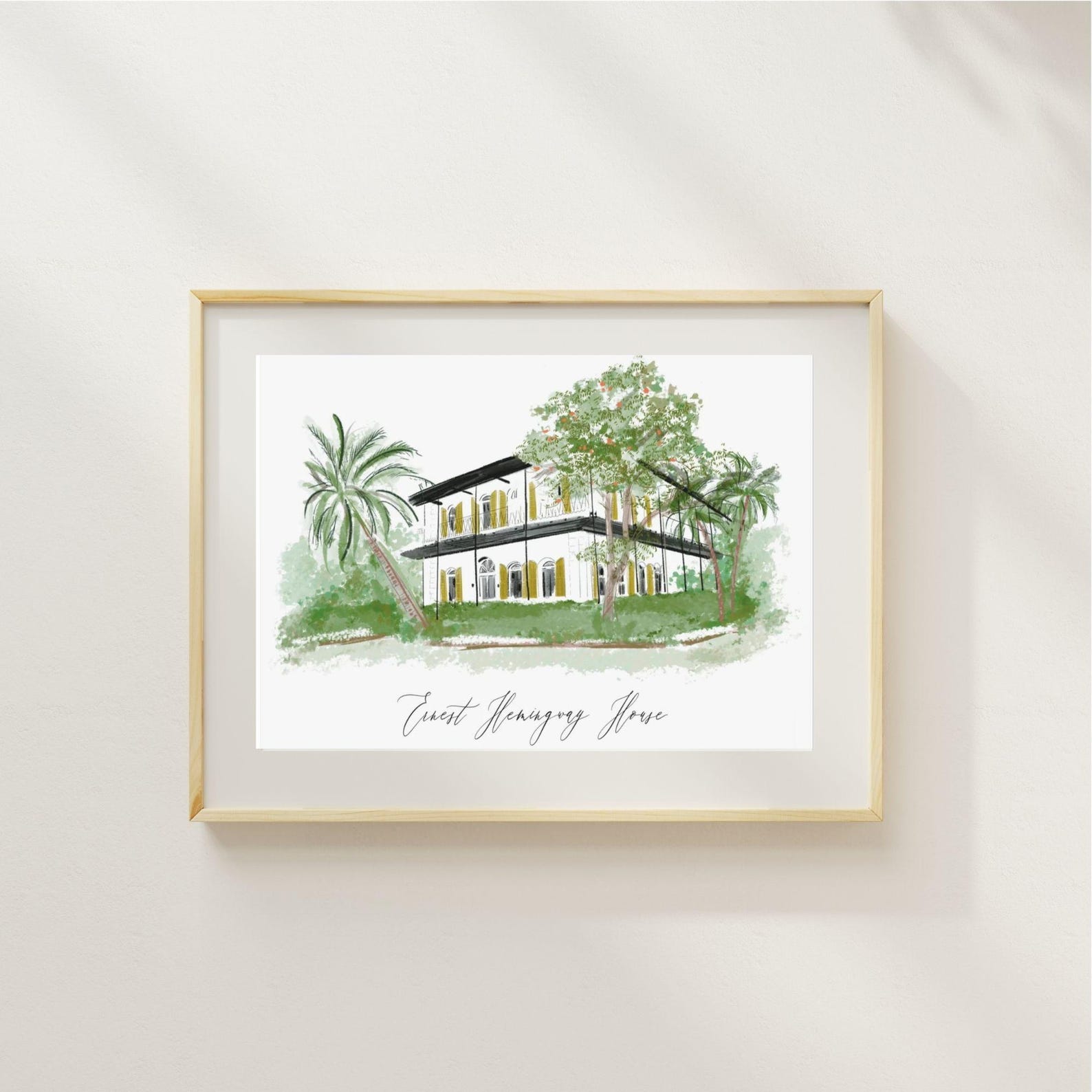 Ernest Hemingway House - Art Print - Etsy