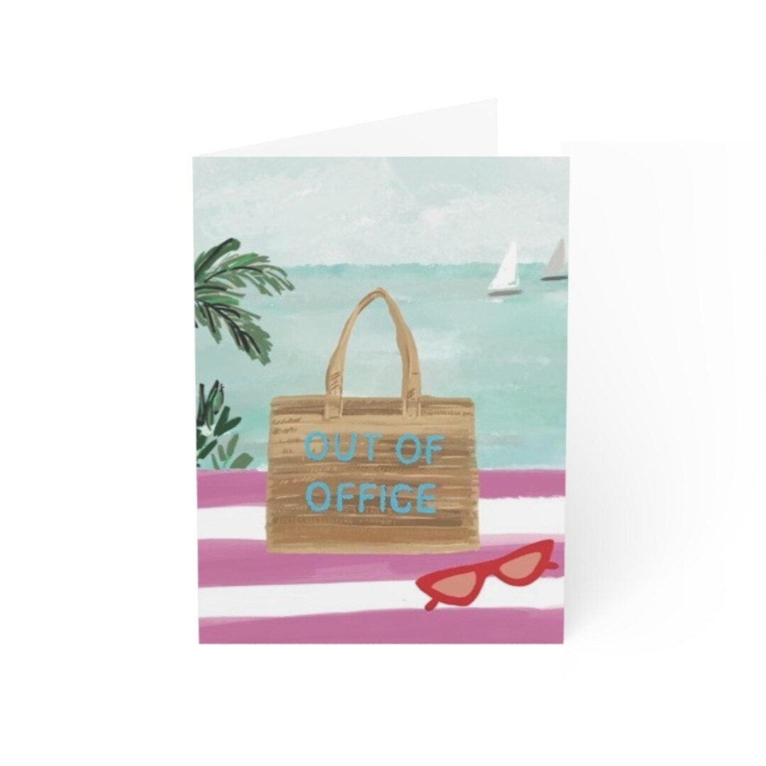 Out of Office Note Card set of 3 - Etsy