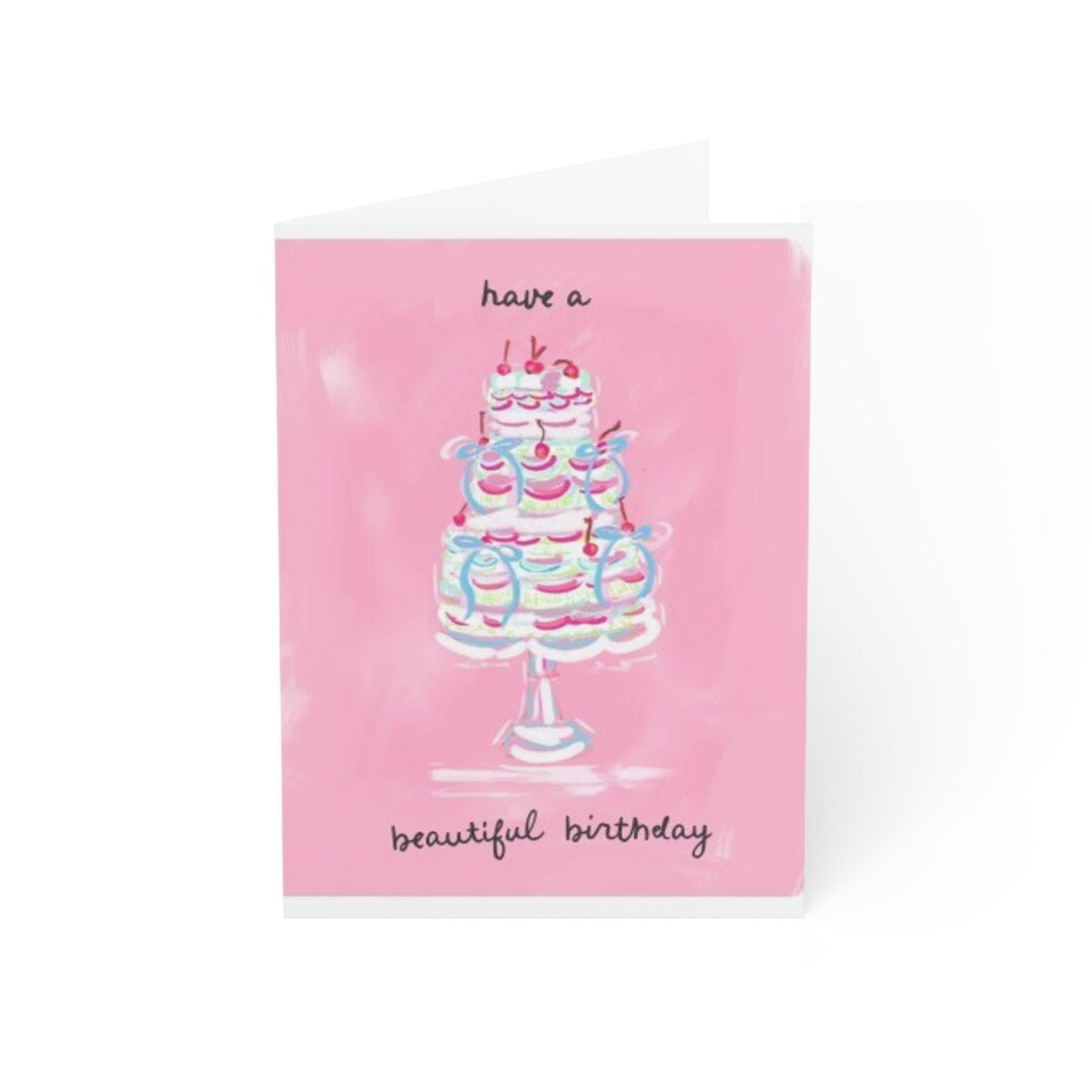Beautiful Birthday Note Card set of 3 - Etsy