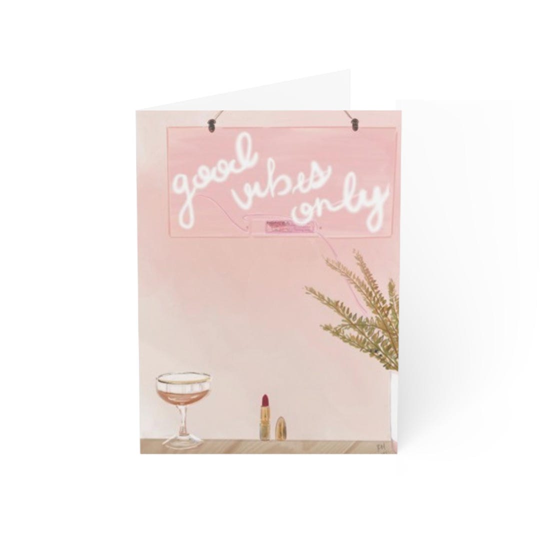 Good Vibes Only Note Card set of 3 - Etsy