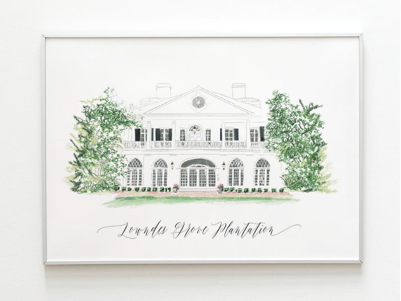 Lowndes Grove Plantation Charleston South Carolina Art Print - Etsy