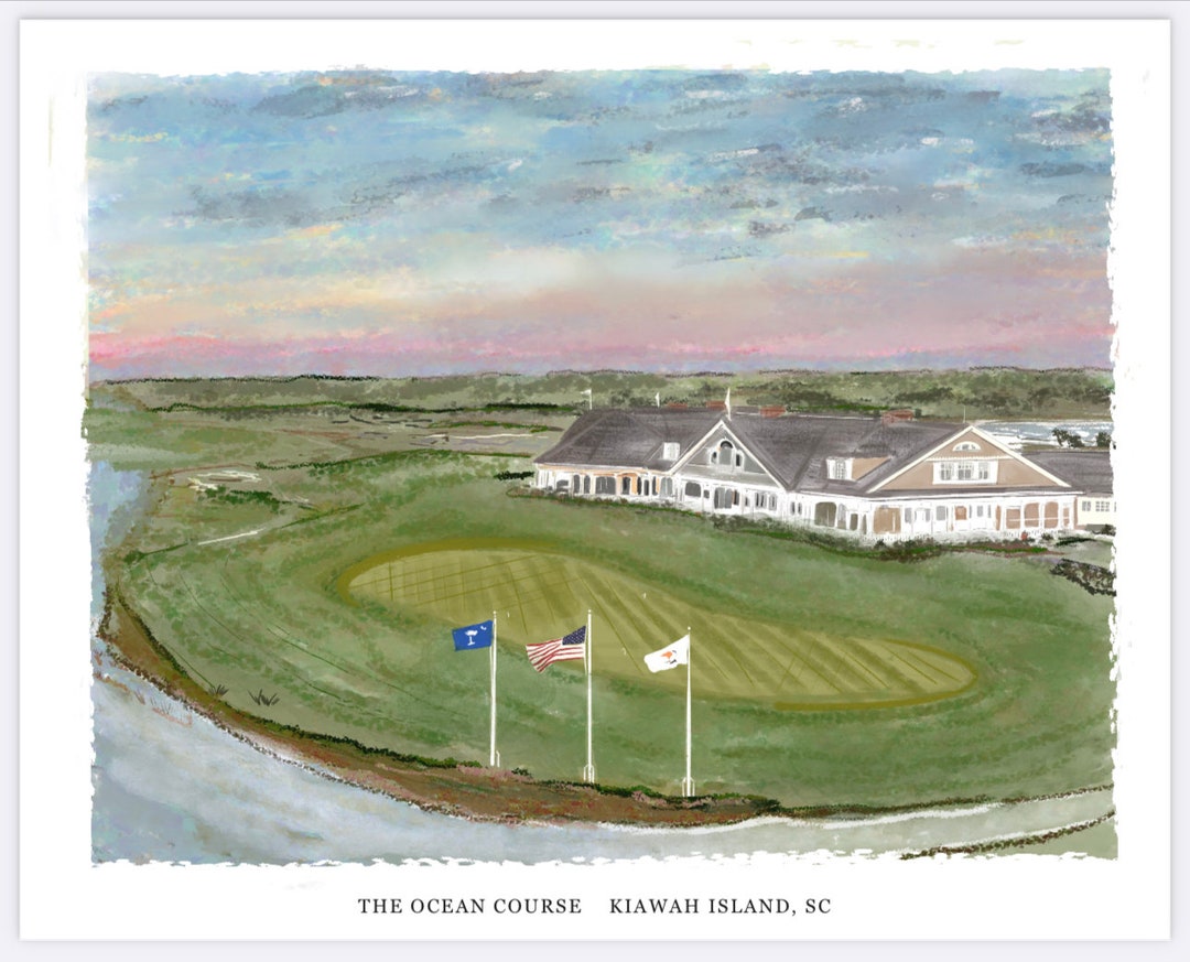 The Ocean Course on Kiawah Island, South Carolina Wall Art - Etsy