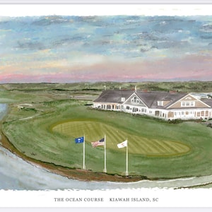 The Ocean Course on Kiawah Island, South Carolina Wall Art - Etsy