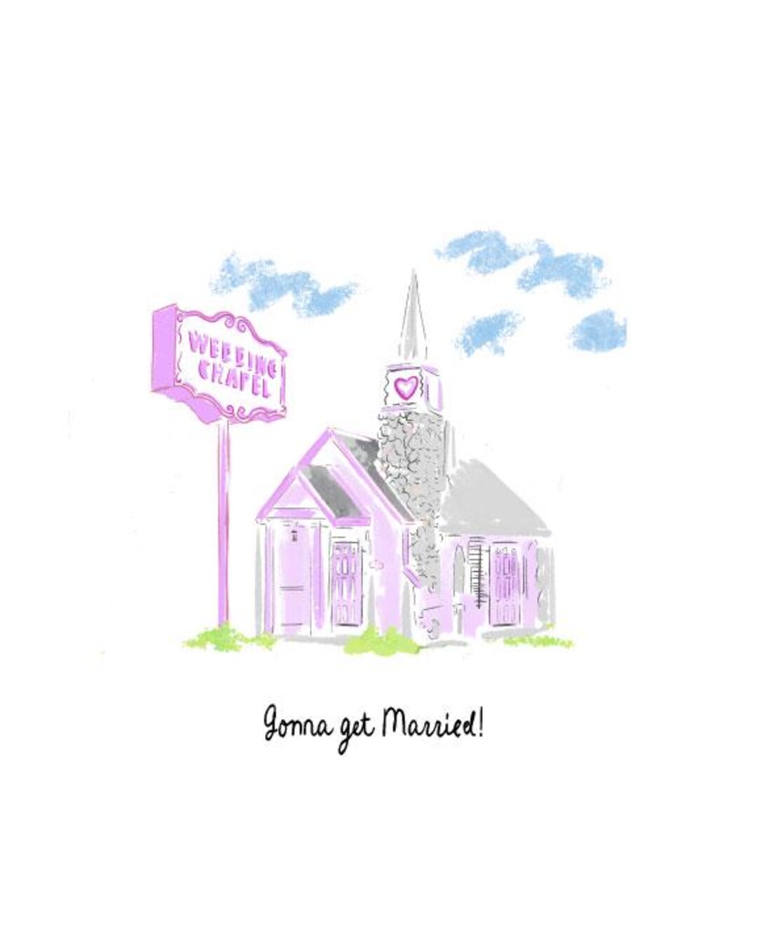 Chapel - Note Card - Etsy