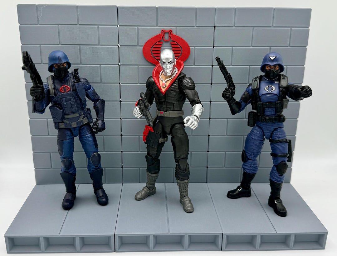 Figure Stand: Block Wall G.I. Joe/cobra - Etsy