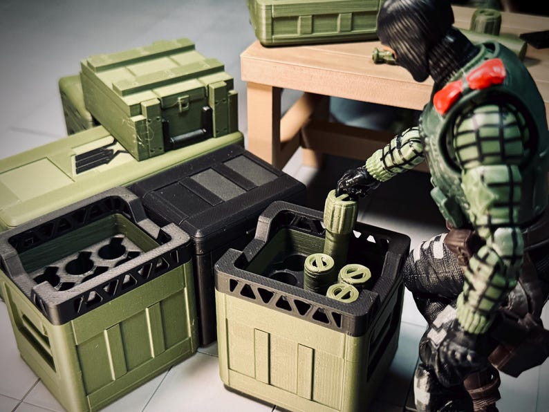 Utility Crate - Small Mortar Transport - G.I. Joe/cobra 1:12 Scale - Etsy