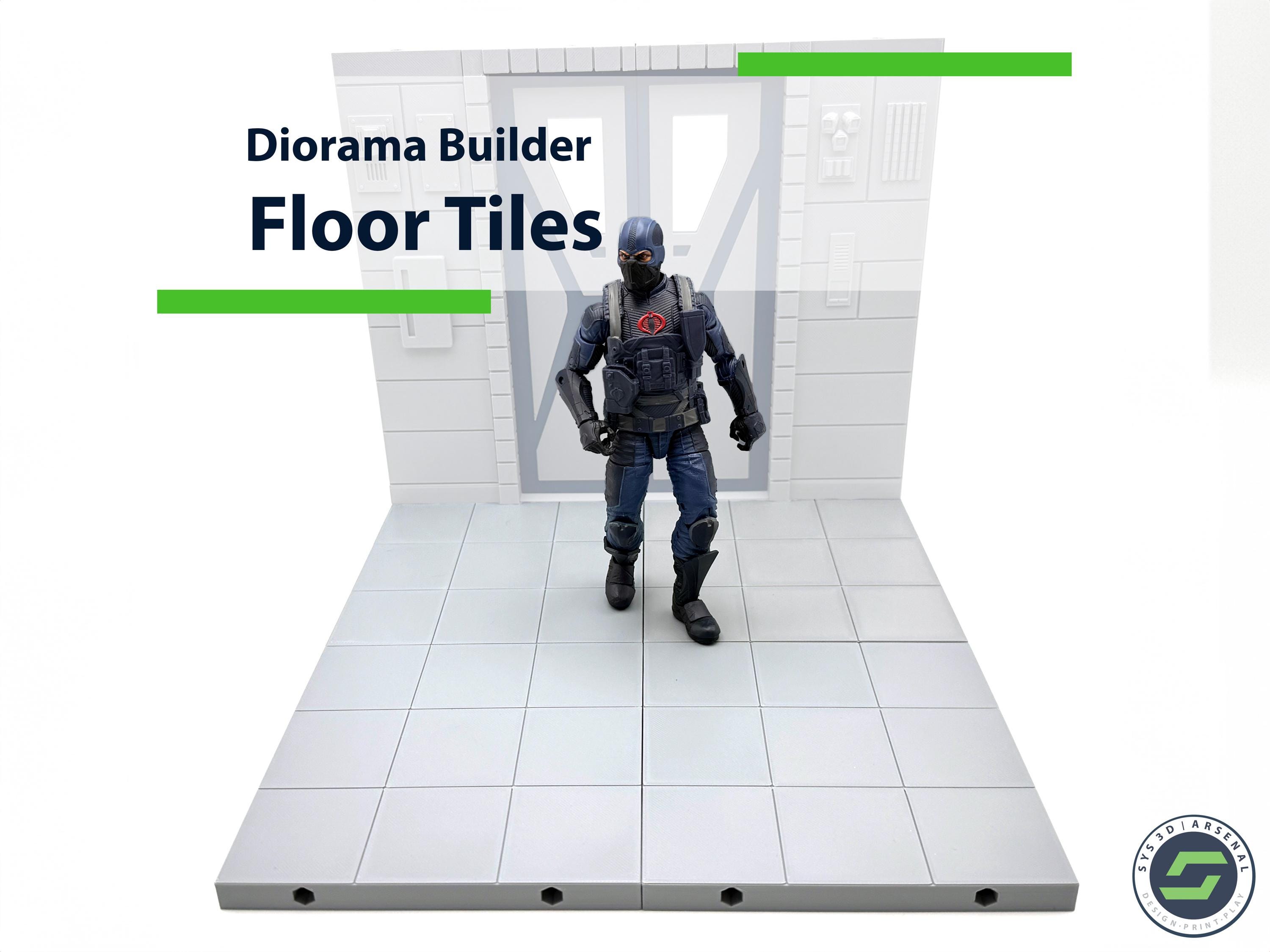 Diorama: Tile Floor - Center/wall Base - Etsy