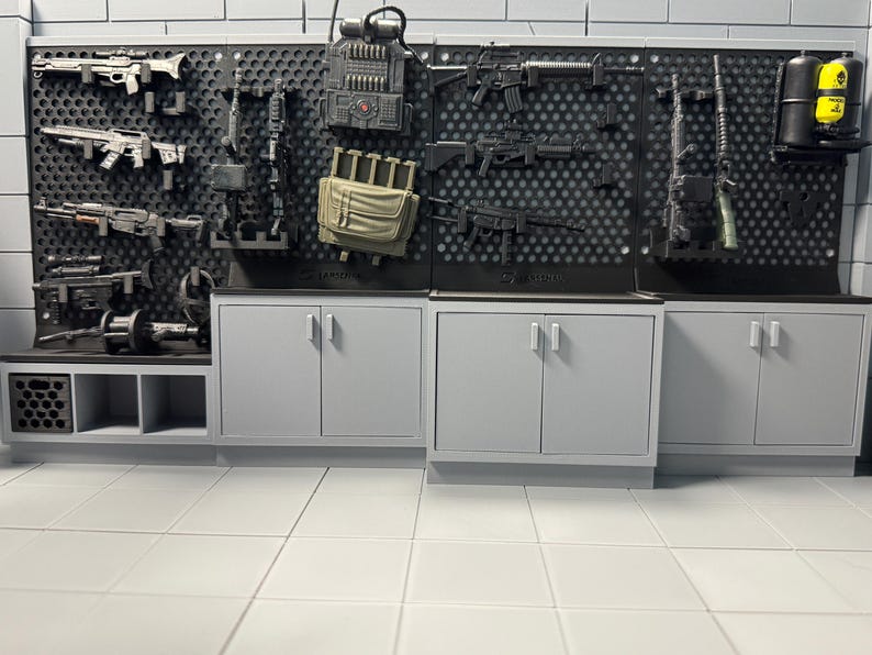 Armory - Rack & Cabinet #06 (large Half Cabinet) - Etsy