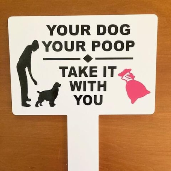 Dog Poop Sign - Etsy