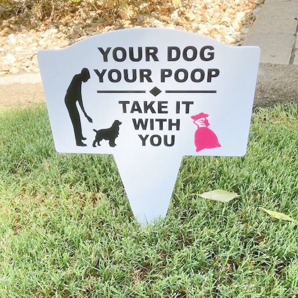Dog Poop Sign - Etsy