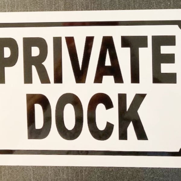 Private Boat Dock Signs - Etsy