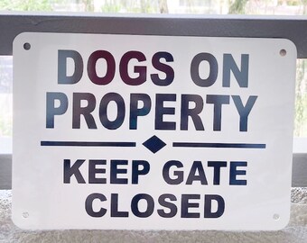 Property Gate Sign - Etsy