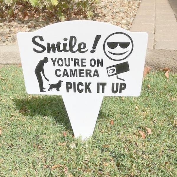 Dog Poop Sign - Etsy